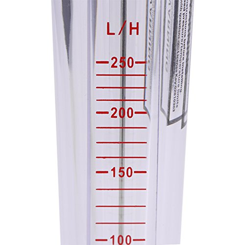 Hilitand 25-250L/H Rotameter Plastic Tube Type Instantaneous Liquid Water Flow Meter DN15