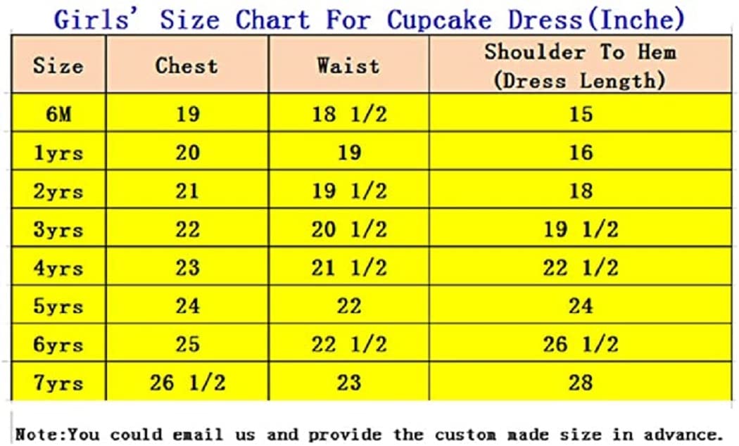 M_RAC Infant Girls' Flowers Mini Gowns Tutu Pageant Cupcake Dresses 6M