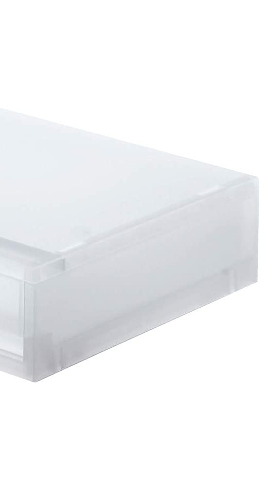 MUJI Polypropylene Drawer Storage Box, A4 Wide, 37cm Width x 26cm Depth x 9cm Height, White