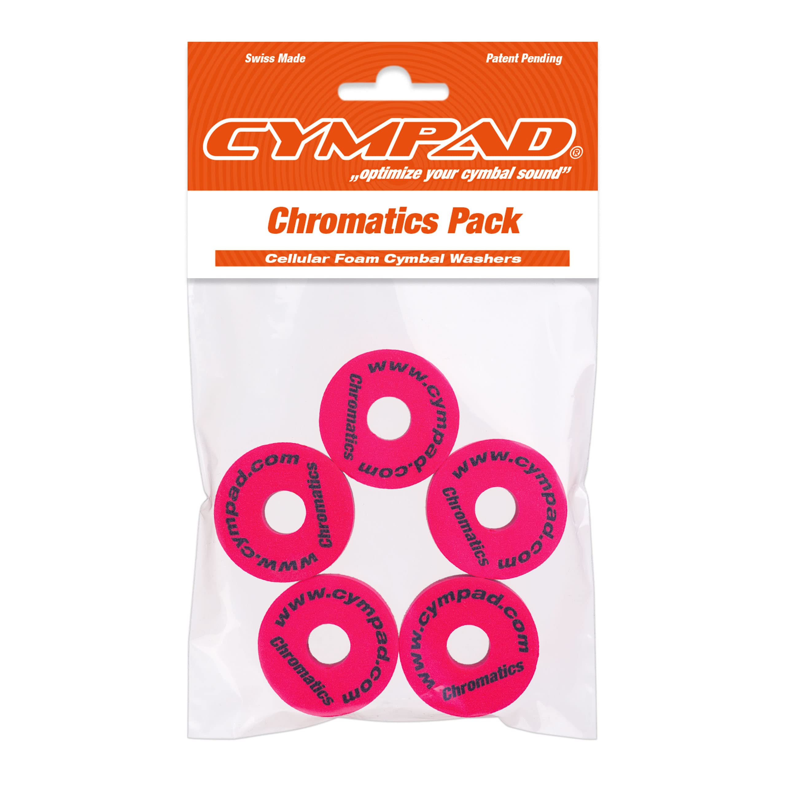Cympad Chromatics Foam Cymbal Washer Set 40/15mm Red