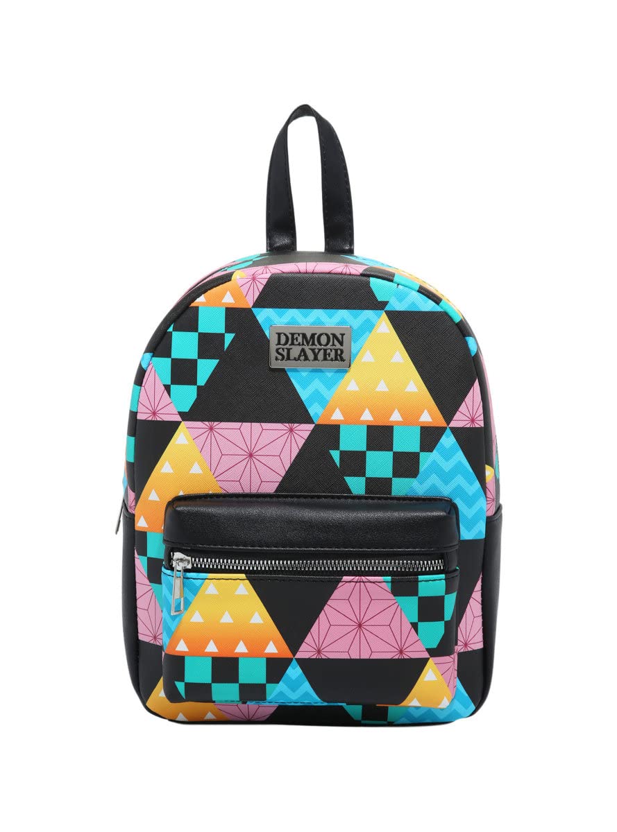 Demon Slayer: Kimetsu No Yaiba Patchwork Mini Backpack