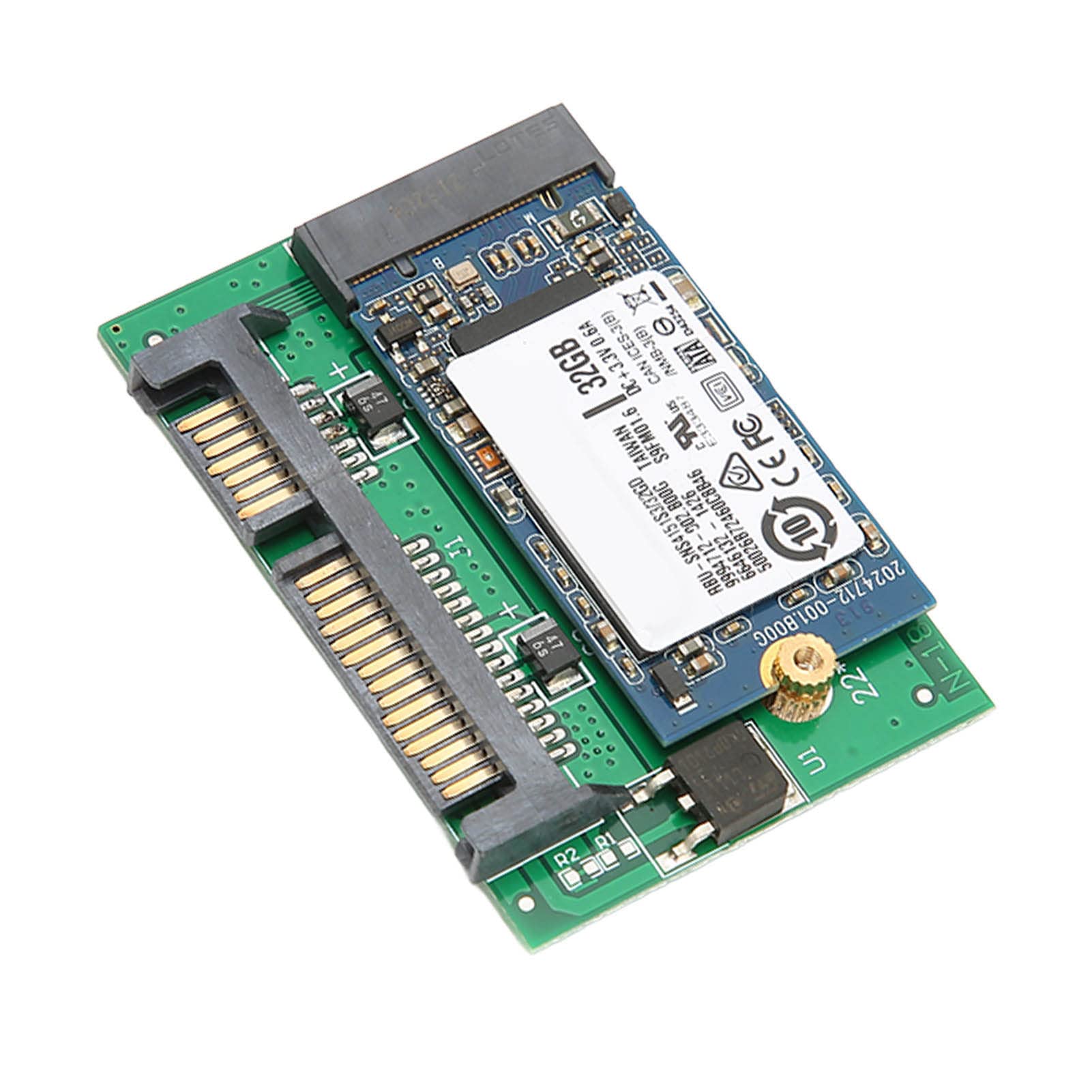 M.2 SSD, Compact Portable 2 in 1 Plug and Play high Capacity M.2 SSD Portable Adapter for Home Office 32GB