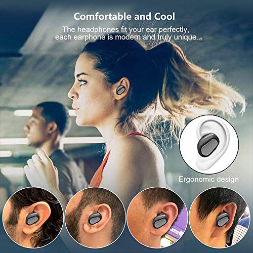 DENT T6 Wireless Earbuds IPX 5 Waterproof Bluetooth V5.0 (Black)