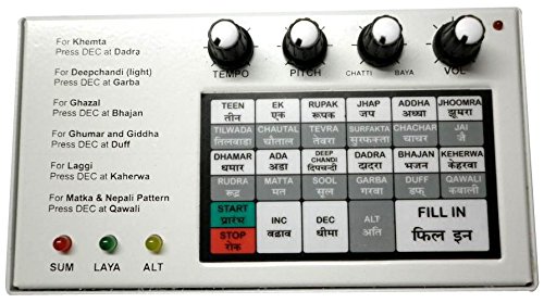 TAAL-SANGAT FULL METAL BODY INDIAN DIGITAL TABLA DRONE DRUMS WITH CLASSIC KNOB CONTROLS. USA POWER ZONE