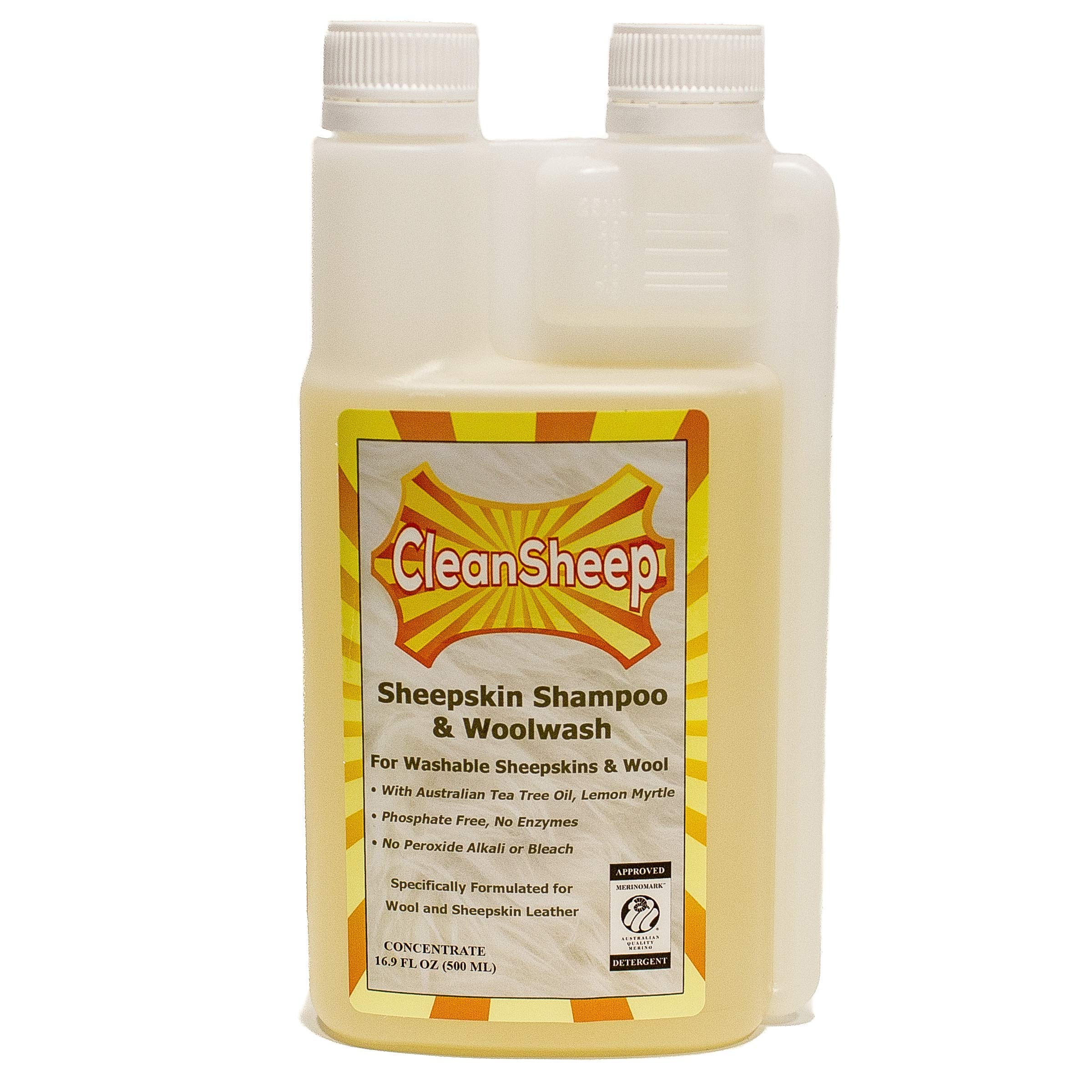 Sheepskin Large Medical Tanned + Shampoo Bundle