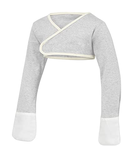 ScratchSleeves | Stay-on Scratch Mitts for Children| Cross-Over | Grey | 3-4 Years