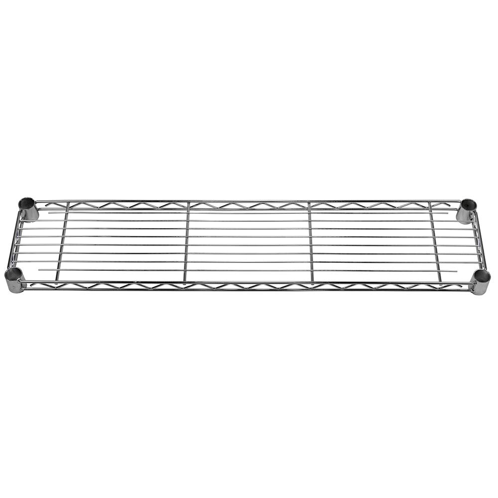 Shelving Inc. 8" d x 36" w Chrome Wire Shelving with 1 Tier Shelf, Weight Capacity 800lbs Per Shelf
