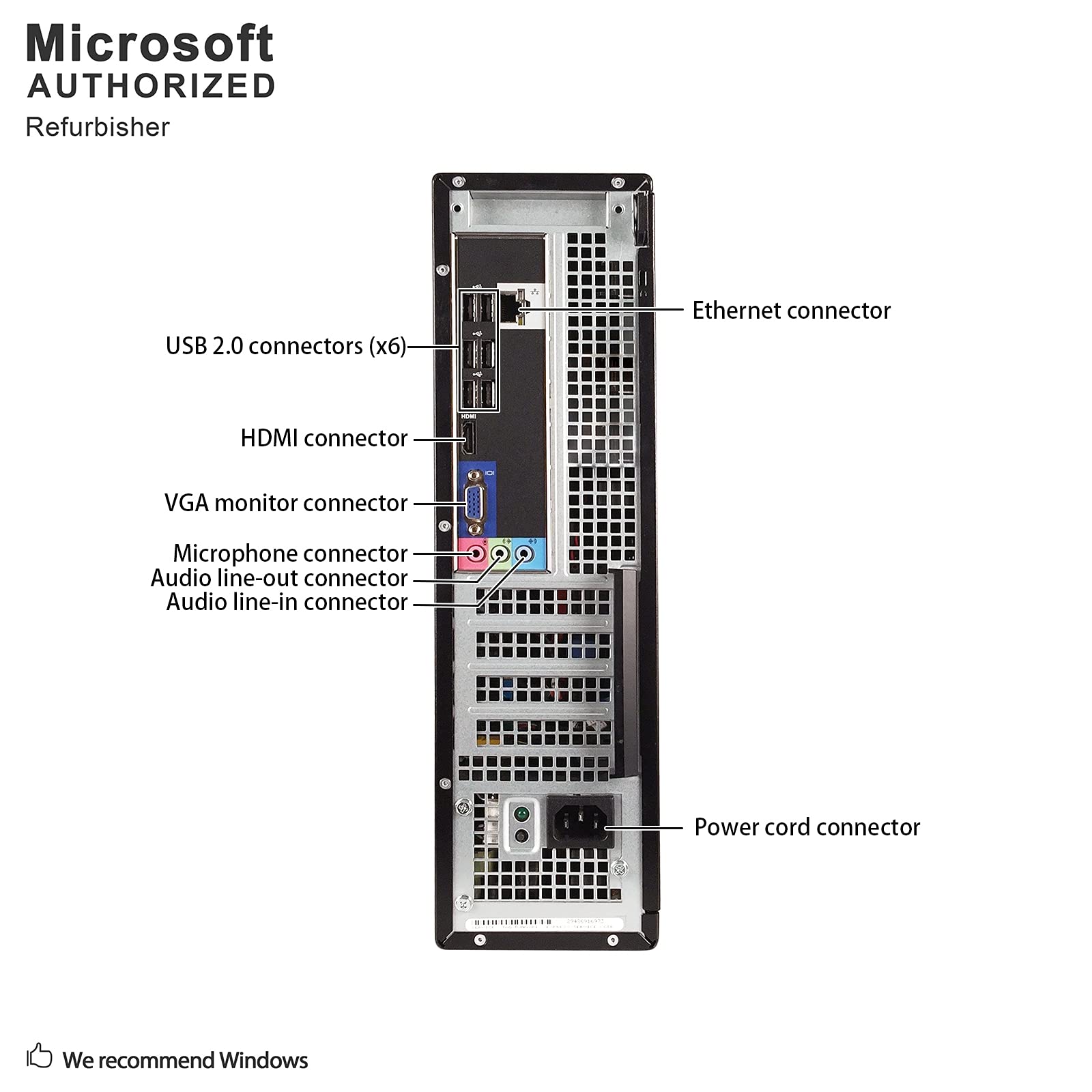 DELL Optiplex 3010 DT High Performance Business Desktop Computer, Intel Quad Core i5-3470 up to 3.6GHz, 8GB Memory, 2TB HDD, DVD, VGA, Windows 10 Professional 64 Bit (Renewed)']