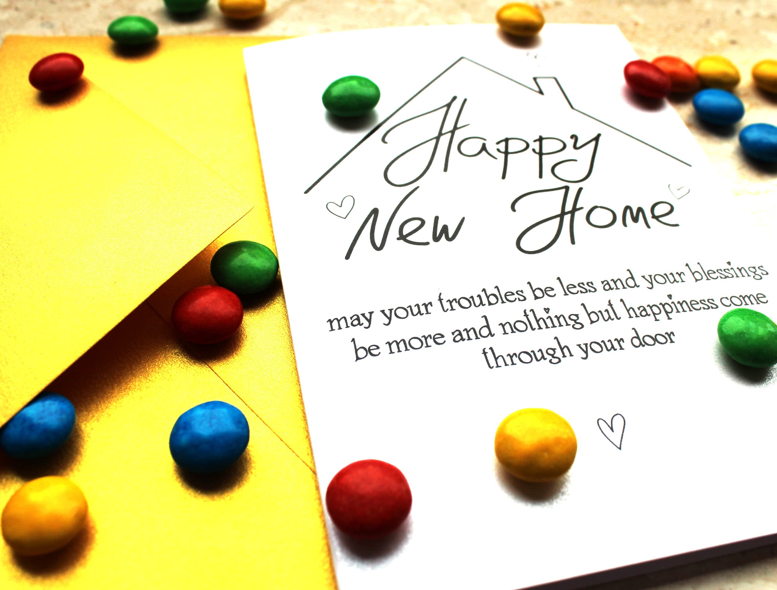 Happy New Home - Funny New House Congratulations and Housewarming Card with Irish Blessing, Welcome New Homeowner, Home Sweet Home