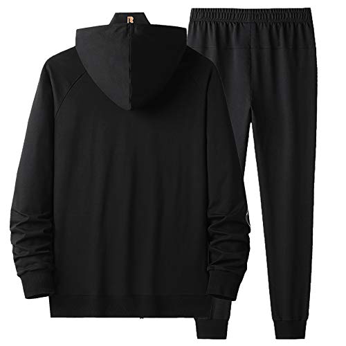 DOSLAVIDA Men's Tracksuit Long Sleeve Athletic Sweat Suits 2 Piece Outfit Running Jogging Sweatsuit With Hood
