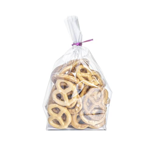 Restaurantware Bag Tek 3 x 2 x 6.5 Inch Retail Bags 100 Durable Candy Bags - Gusset Sleeved Disposable Clear BOPP Gusset Bags Flat-Bottomed For Restaurants Cafes And Delis