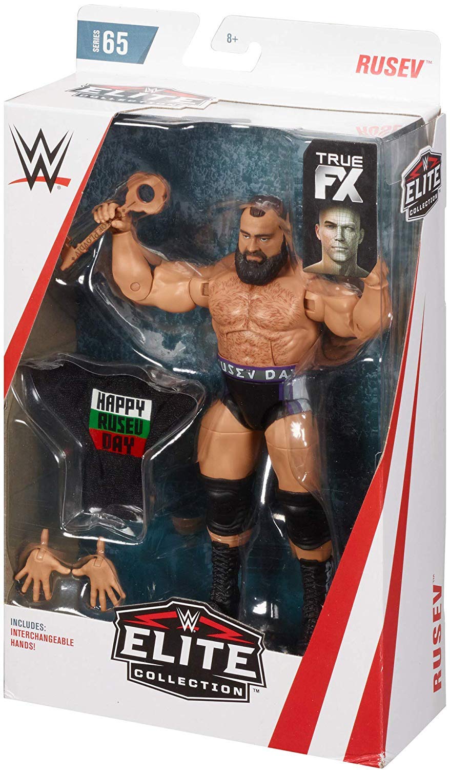 WWE MATTEL Rusev Elite Collection Deluxe Action Figure with Realistic Facial Detailing, Iconic Ring Gear & Accessories