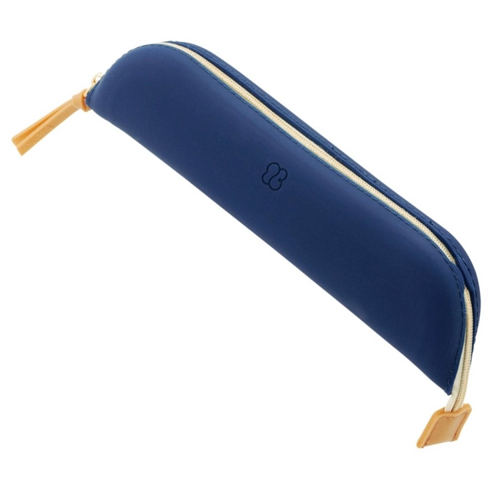 Lihit Lab A7730-11 Bloomin Tray Pen Case, Navy Blue