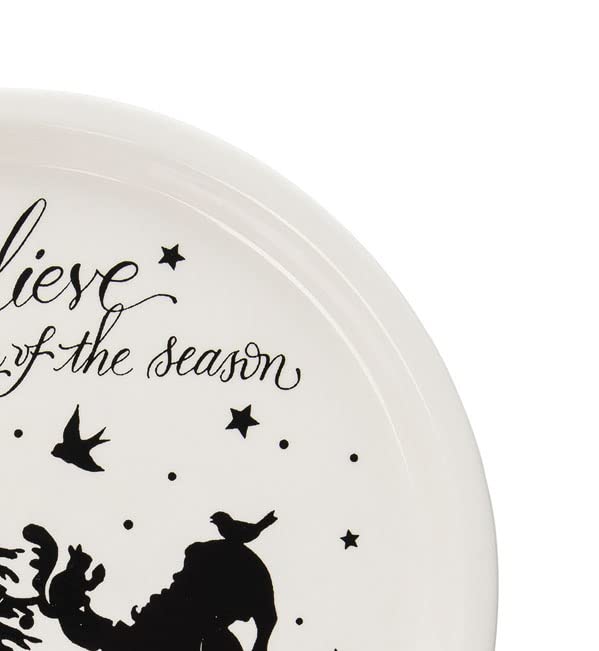 Gallerie II Believe Christmas Platter White
