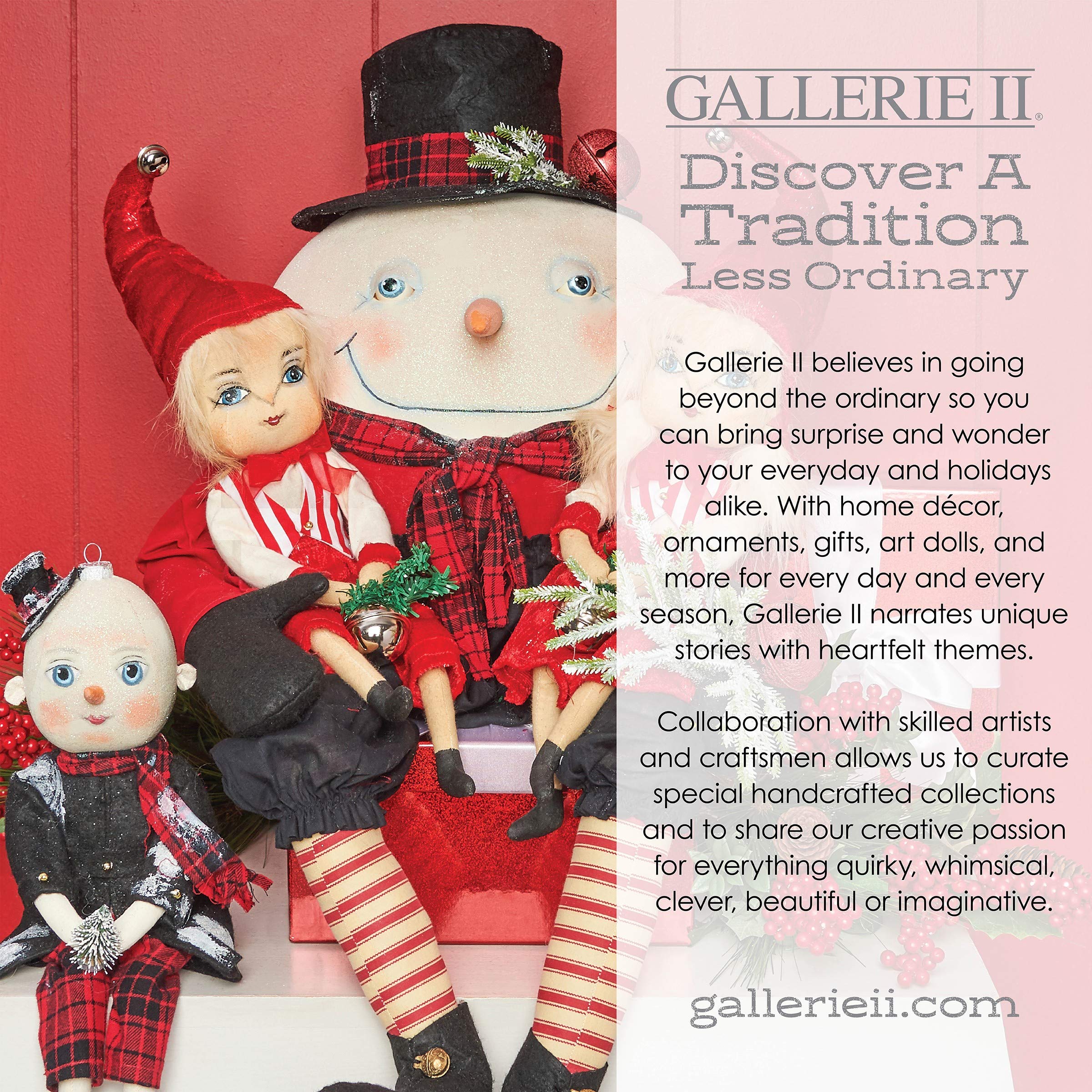 Gallerie II Merry Christmas Angel Platter Green