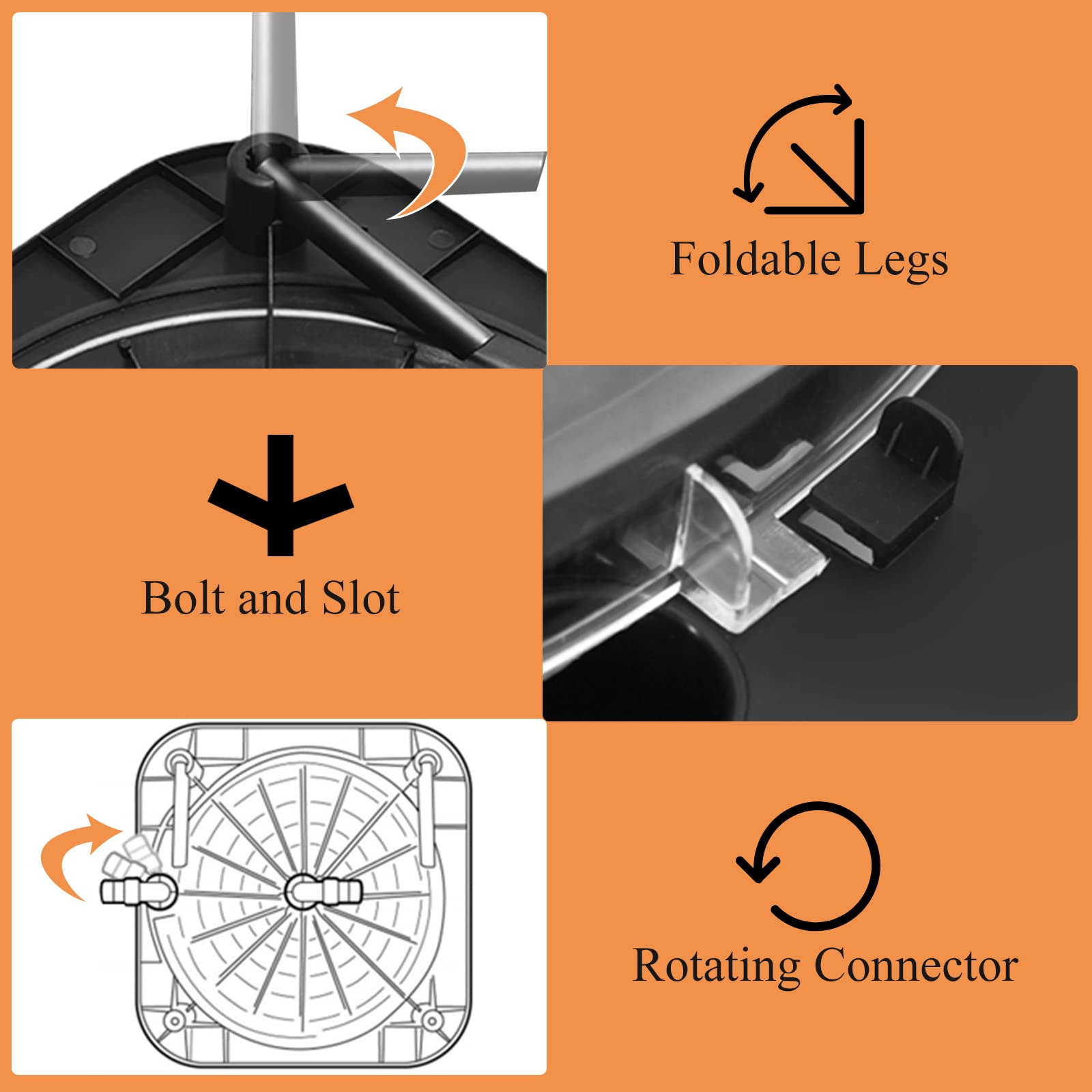 Goplus Solar Dome Swimming Pool Heater Above Ground, Inground Pool Warmer Equipment w/Hose Connector for Home Outdoor