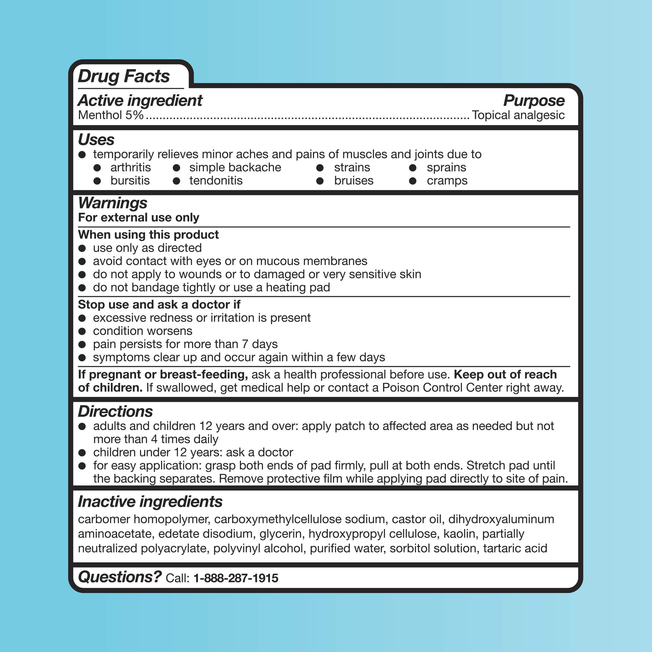 Equate Extra Strength Cool & Heat Medicated Patch, 5 Ct (10 ct)