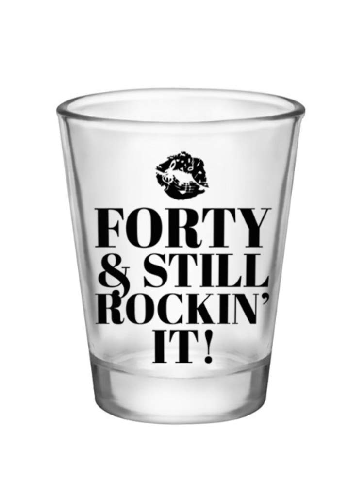 GO FROZEN 40th Shot Glass-Born 1984-40 Year Old Girl Gifts-Fun 40th Birthday Gifts for Women-1.75oz