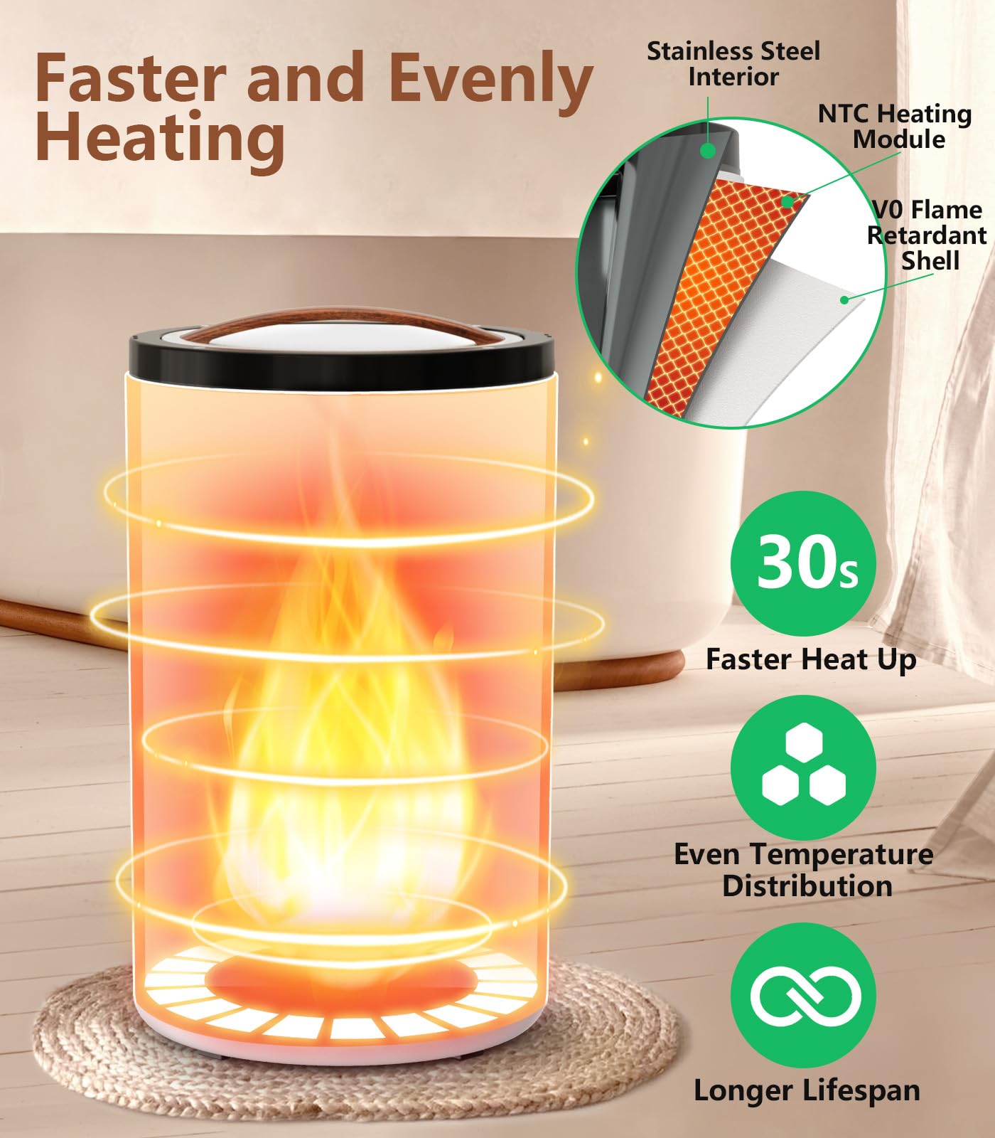 MAPLEPARTY Towel Warmer, 20L Hot Towel Warmers for Bathroom