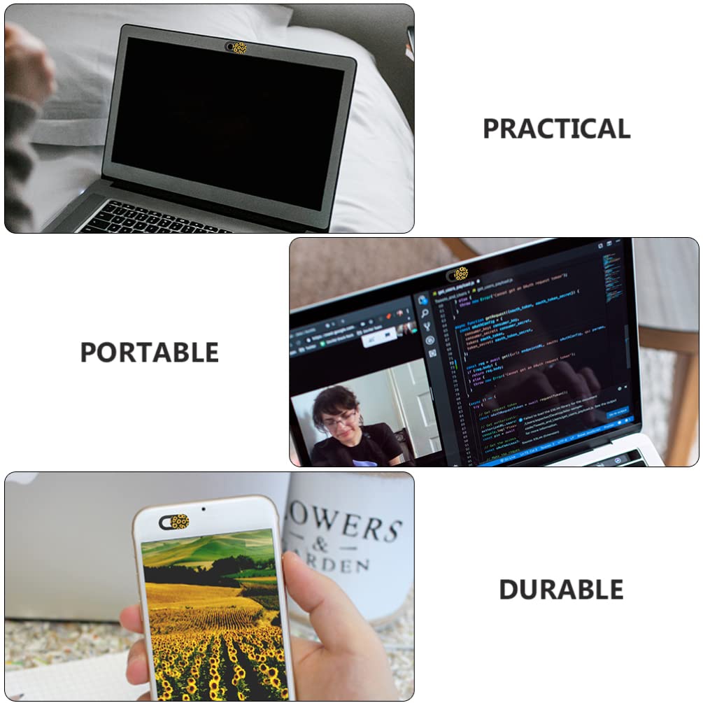 SOLUSTRE 21 pcs Camera Cover Privacy Webcam Cover Slide Tablet Camera lid Computer Webcam Cover Webcam Slider Webcam lid Computer Laptop Camera for Computer tabletd abs Lens Sunflower