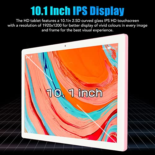 Gaming Tablet, Office Tablet Dual Camera 10.1 Inch 5G WiFi 8GB RAM 128GB ROM (US Plug)