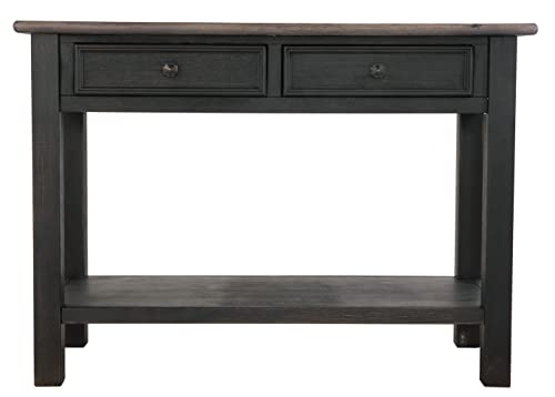 Signature Design by Ashley Tyler Creek Modern Farmhouse Sofa Table, Brown & Black