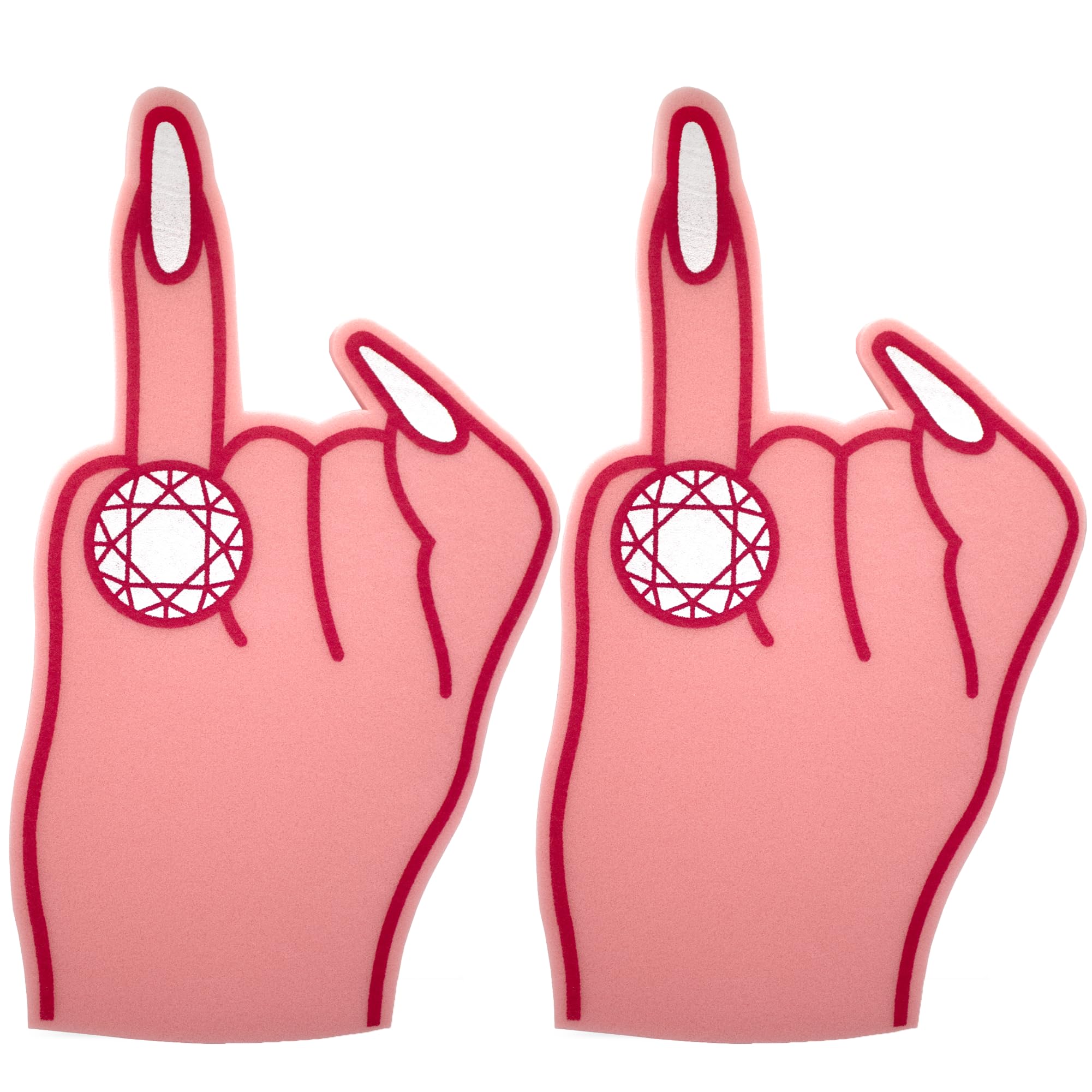 Sneaky Booze XL Engaged Foam Ring Finger Bachelorette Party Bash For Bride To Be Engagement Party Bridal Shower Bridesmaid Tribe Favors Perfect Wedding Accessories Photo Prop 2 Pack