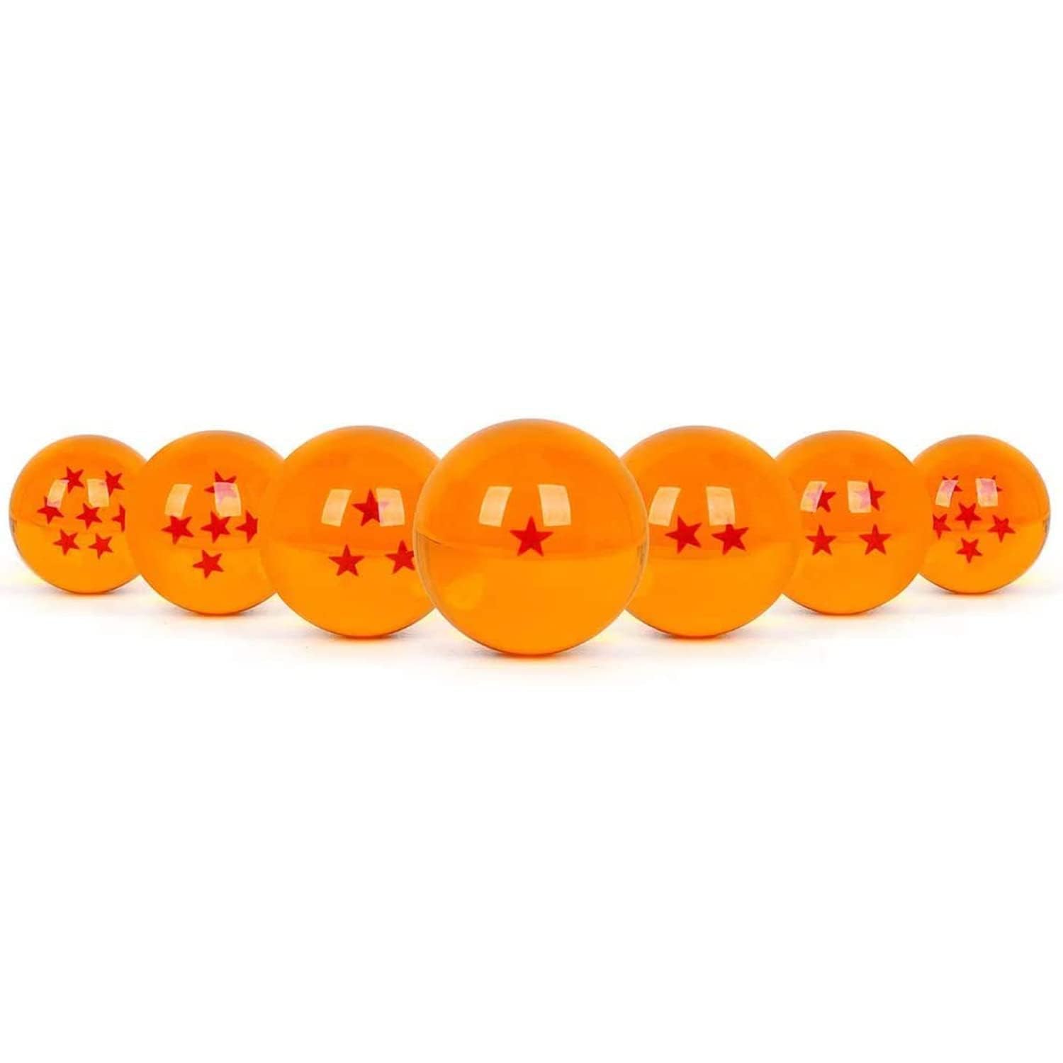 SOOFILM Unisex Stars Acrylic Transparent Balls Glass Ball 7pcs Game Balls Gift Set