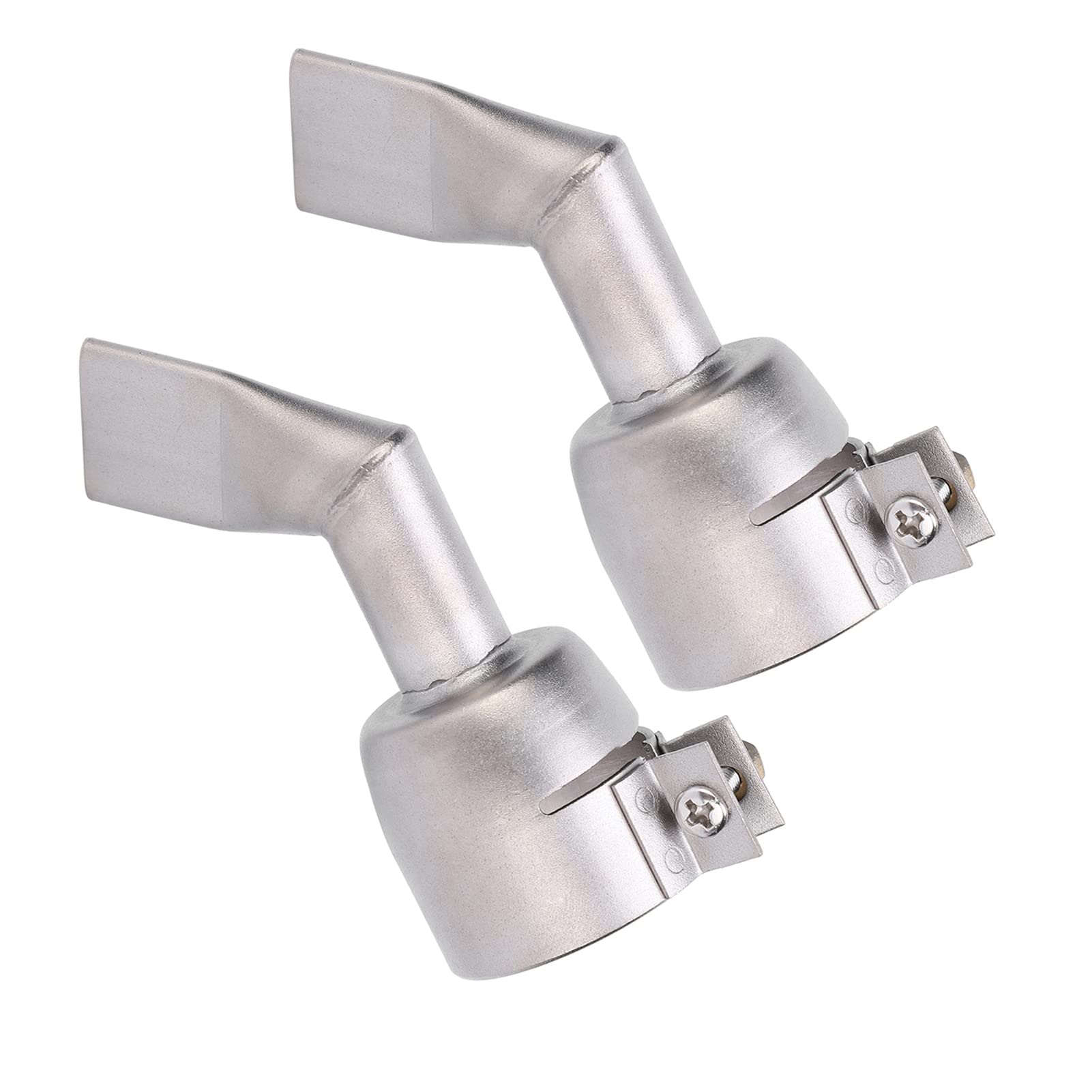GOTOTOP Pack of 2 Welding Gun Nozzle Flat 120 Degree Heat Gun Welding Nozzle Stainless Steel for Most Brand Plastic Welder Gun