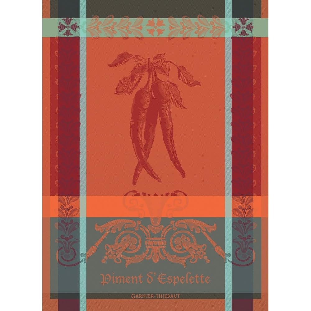 Garnier Thiebaut Piment D'Espelette Epices Kitchen Towel, 22" x 30", Multiple
