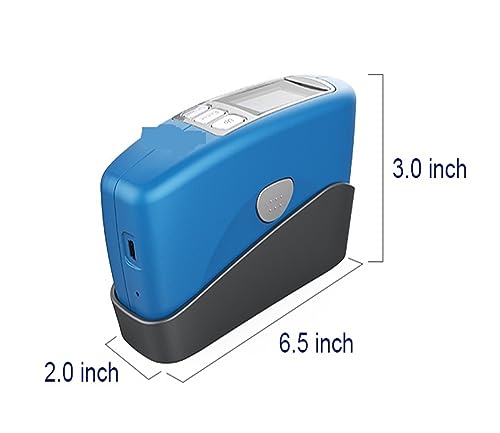 KYKYK Colorimeter, Single Angle Gloss Meter CS-300,High-Precis Surface Glossmeter Tester,0-1000GU,for Paint,Leather,Plastic,Metals,Ceramics,Tile Portable High-Precise Digital Color Analyzer