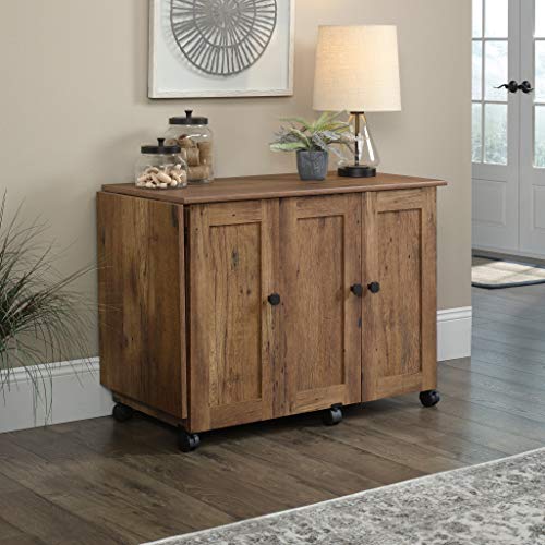 Sauder Miscellaneous Storage Sewing/Craft Cart/ Pantry cabinets, Vintage Oak finish