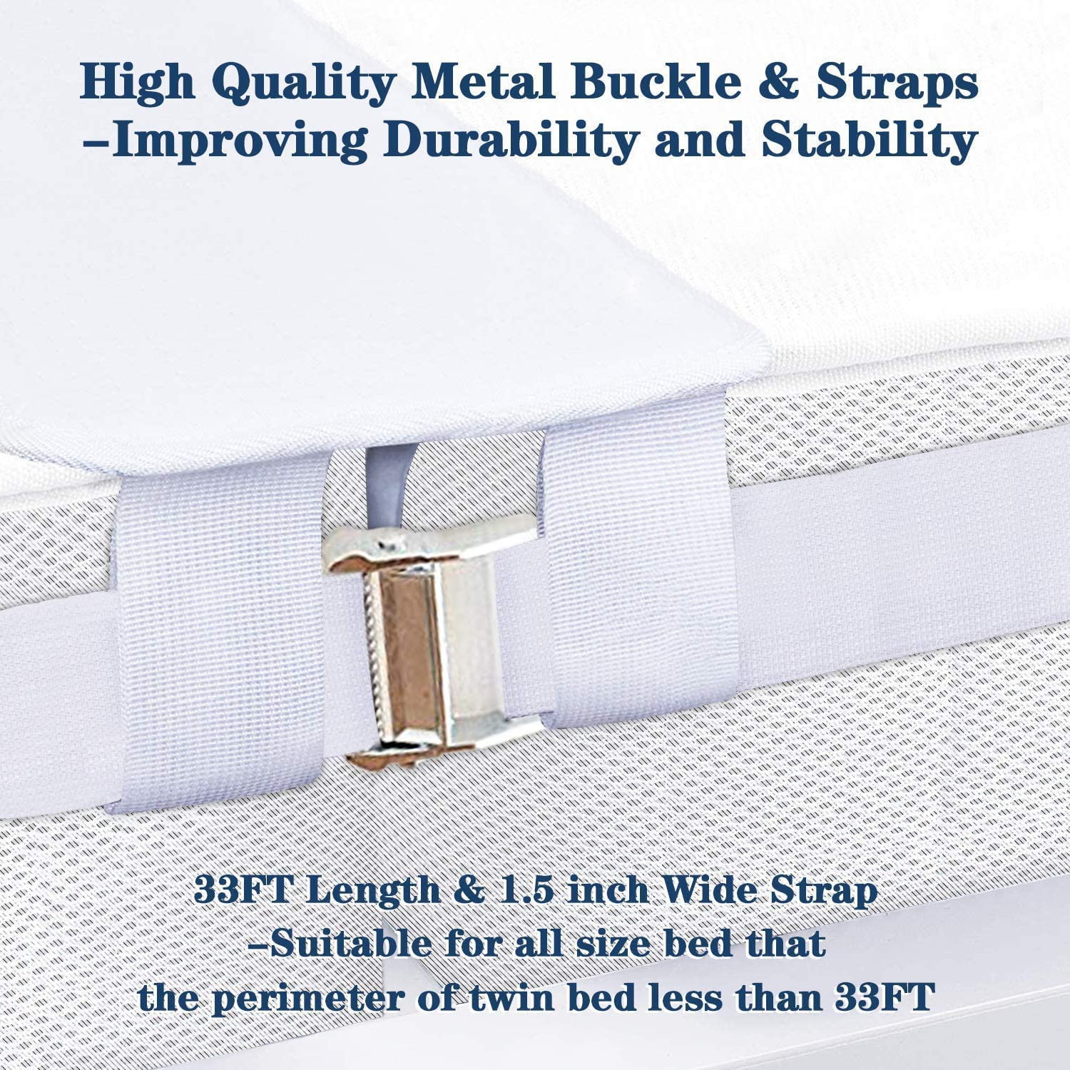 SAYGOGO Bed Bridge Twin to King Converter Kit, Upgrade 11.8inch W Memory Bed Gap Filler, Adjustable Bed Bridge Mattress Connector Strap for Bed, Storage Bag Included, for Guests Stayovers