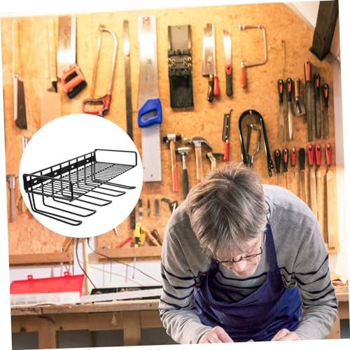 LABRIMP Tool Storage Box Power Tools Storage Rack Power Tool Wall Organizer Multifunctional Tool Storage Rack Electric Drill Holder Tool Organizer Cordless Drill Holder Iron Black