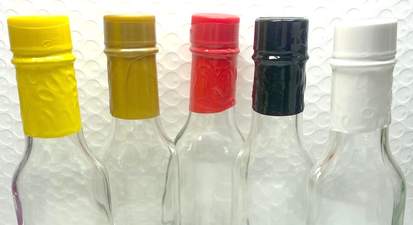 Shrink Bands for Bottles with 38mm Finish (Pack of 50) (Black)