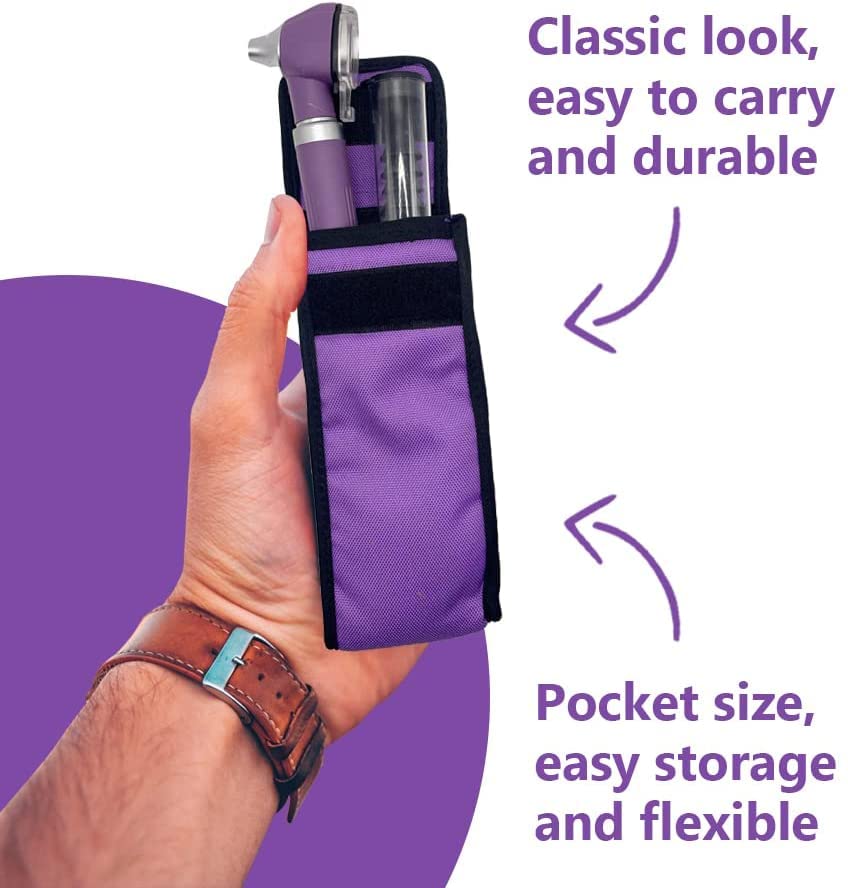 OdontoMed2011® Mini Otoscope Fiber Optic Examination + Free Bulb (Purple)