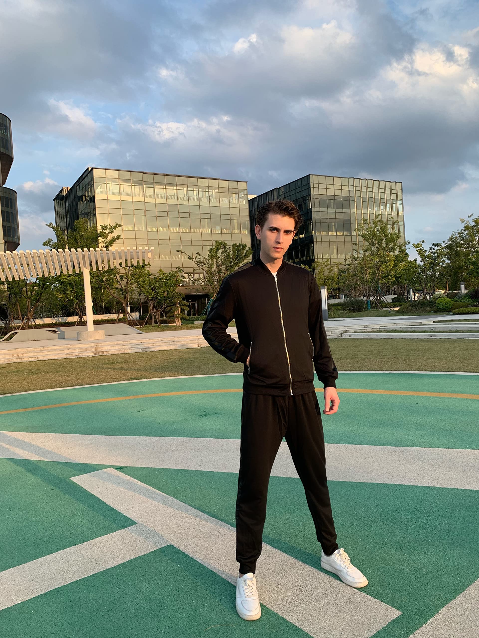 COOFANDY Men's Tracksuit 2 Piece Full Zip Athletic Sweatsuits Casual Running Jogging Sport Suit Sets