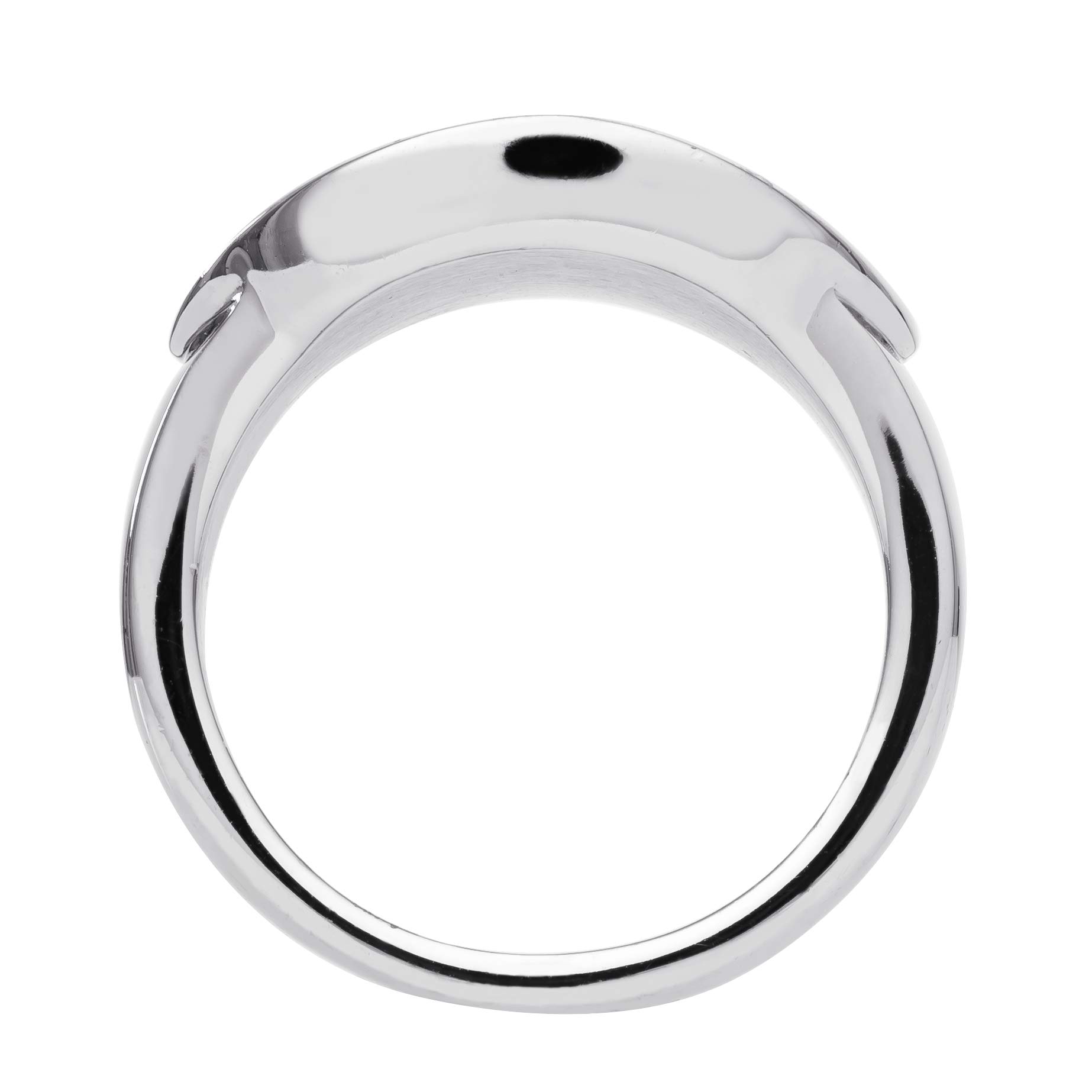DC Comics Mens Stainless Steel Justice League Superhero Logo Ring Jewelry, Batman Black, Size 10