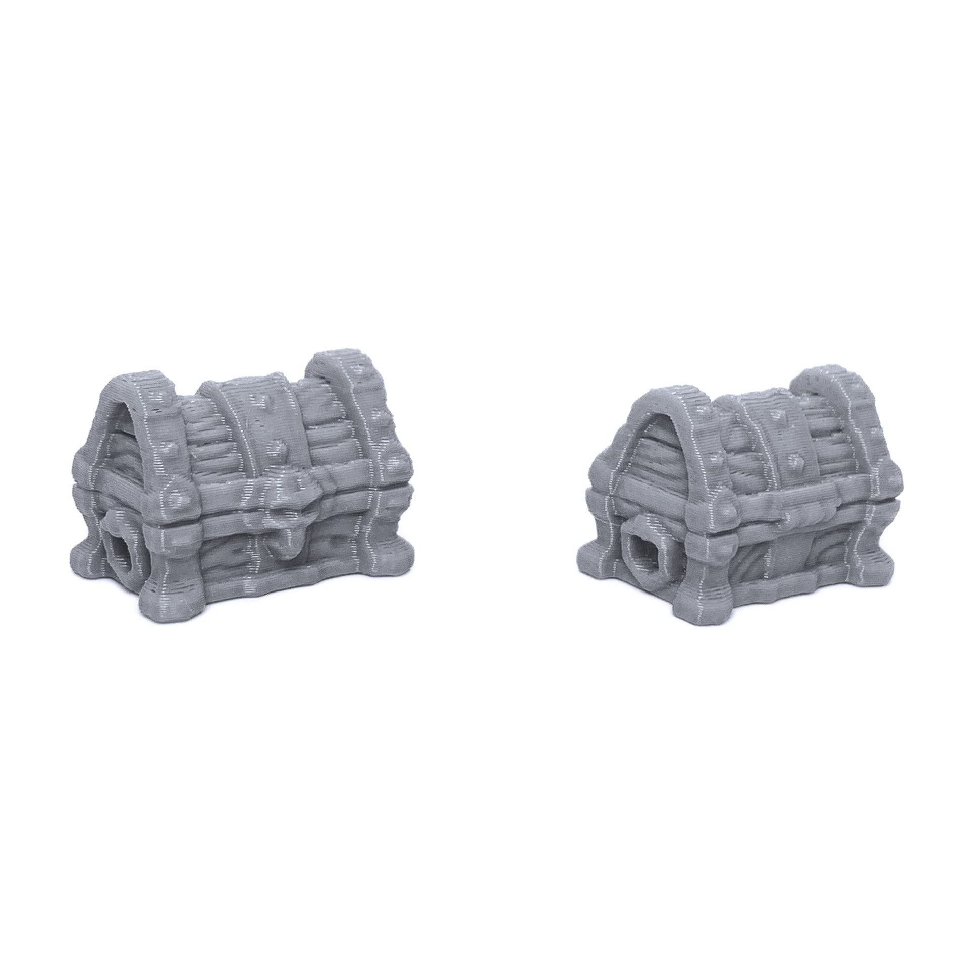 EnderToys Epic Chests by Makers Anvil, 3D Printed Tabletop RPG Scenery and Wargame Terrain for 28mm Miniatures
