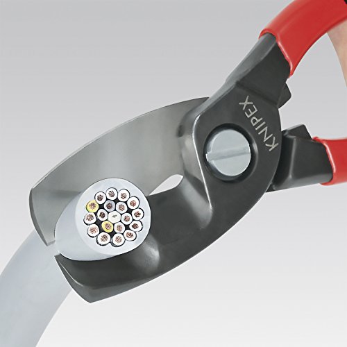 KNIPEX Tools - Cable Shears, Twin Cutting Edge (9511200), 8 inches