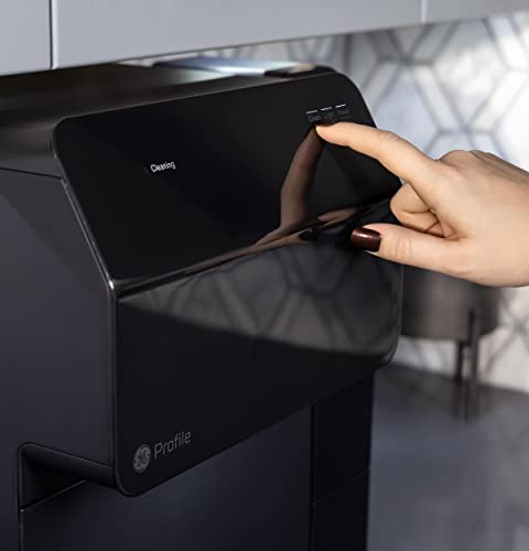 GE Profile Opal Ice Dispenser | Countertop Nugget Ice Maker with Ice Dispenser & 1-Gallon Side Tank | Ice Machine with WiFi Connectivity | Smart Home Kitchen Essentials | Satin Black