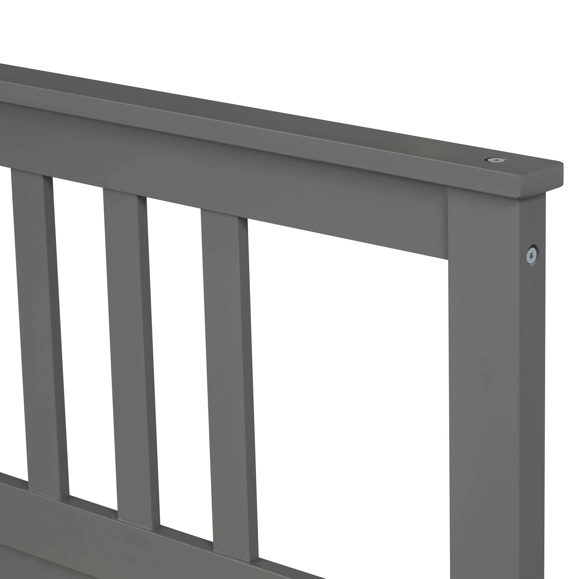 Harper & Bright Designs Full Bed Frame for Boys and Girls Wood Full Size Platform Bed with Headboard and Footboard and Slat Set, No Box Spring Needed