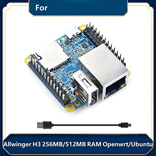 MAKIVI for NanoPi NEO V1.4 512MB RAM Allwinger H3 Core Openwrt/LEDE//Armbian Development Board with -USB Cable Kits