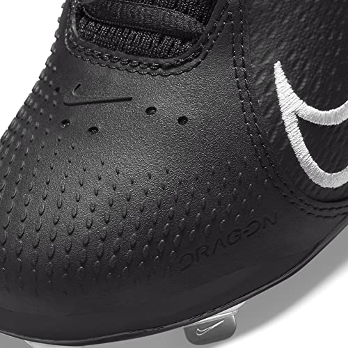 Nike Women's Hyperdiamond 4 Elite Softball Cleats (Black/Dark Grey/Barely Volt/White, us_Footwear_Size_System, Adult, Women, Numeric, Medium, Numeric_8)