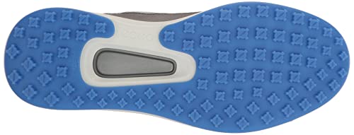 ECCO Men's Core Mesh Golf Shoe, Concrete/Sunny Lime, 11-11.5