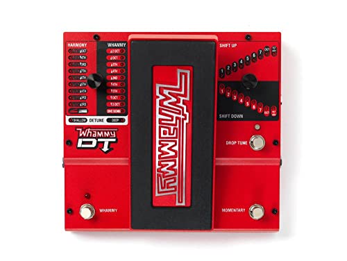 DigiTech Whammy DT Drop Tuning Guitar Pitch Shift Effect Pedal with ac power adapter , 2 Instrument cable and 2 Path cables for guitars