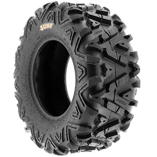 SunF Power.I 25 inch ATV UTV all-terrain Tires 25x8-12 & 25x11-12, 6 PR Front & Rear Set of 4 A033, Tubeless