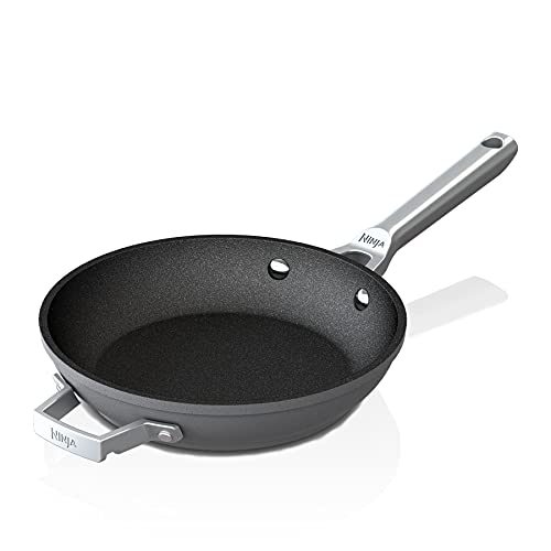 Ninja C50020 Foodi NeverStick Premium 8-Inch Fry Pan, Anti-Scratch Nest System, Hard-Anodized, Nonstick, Durable & Oven Safe to 500°F, Slate Grey