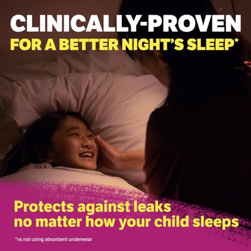 Goodnites Girls' Nighttime Bedwetting Underwear, Size S/M (43-68 lbs), 14 Ct