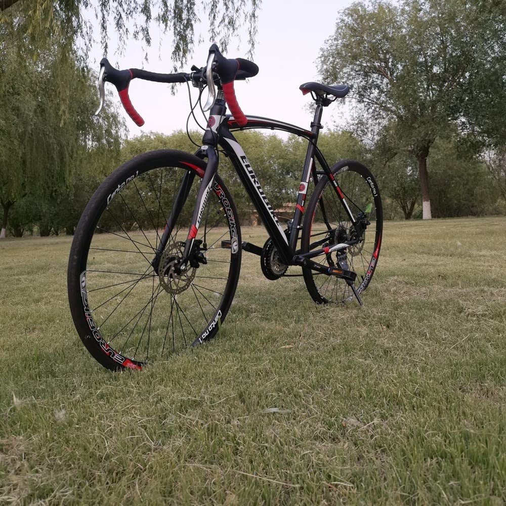EUROBIKE Road Bikes 700C Wheels 54cm Frame for Men and Women 21 Speed (30mm)